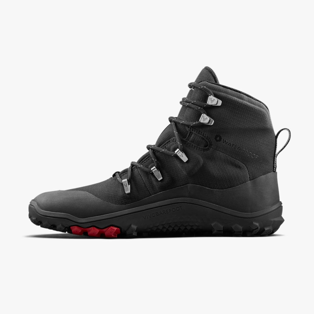 Vivobarefoot Tracker Textile AT Mens Obsidian Barefoot Boot – Manimal ...