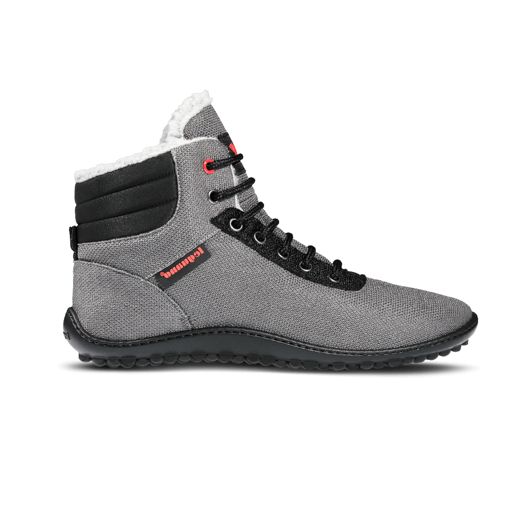 Leguano Kosmo Anthrazit Unisex Winter High-top Barefoot Boot – Manimal ...