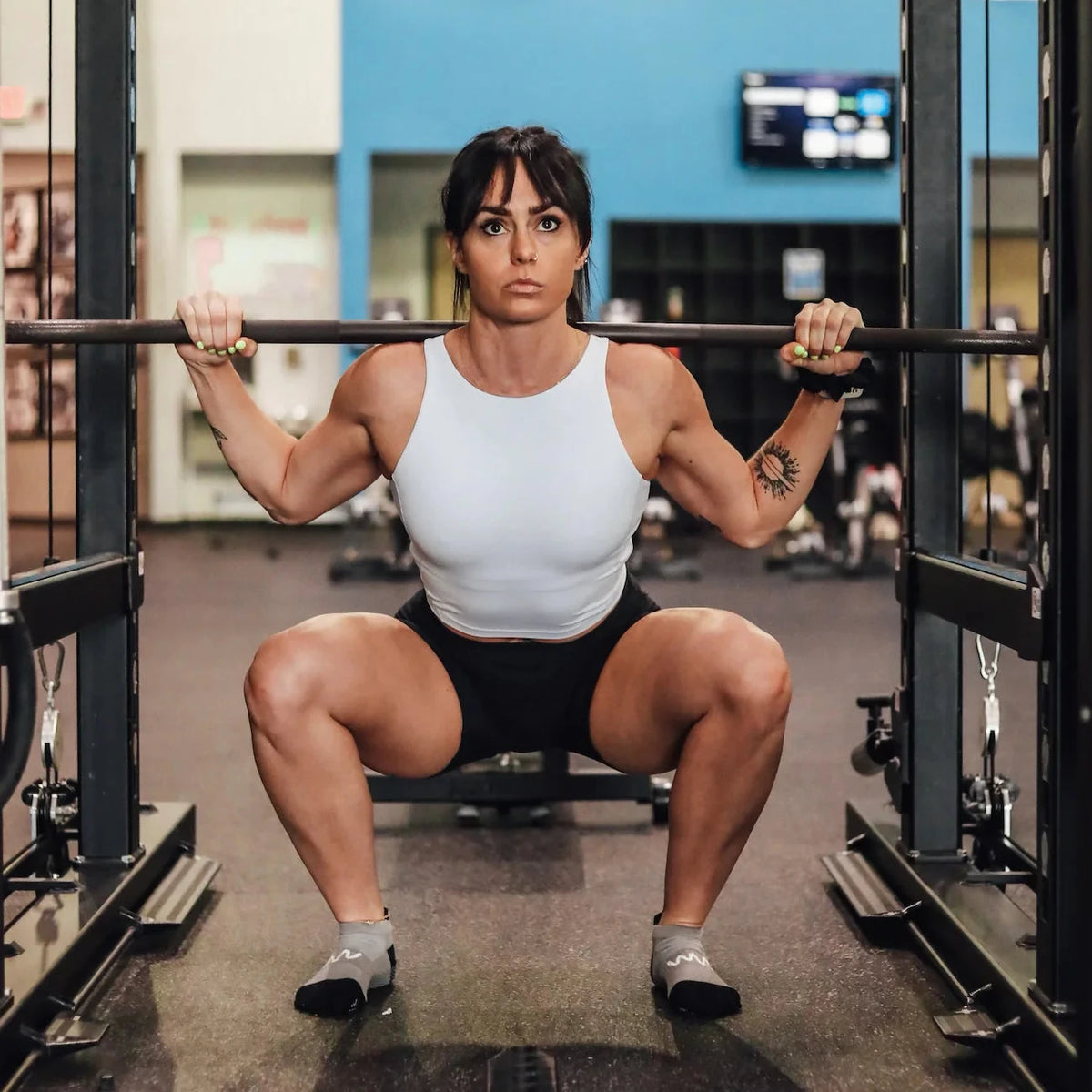 Spacer Mobility Fekete/szürke Csúszásgátlós Sport Zokni – Manimal Footgear